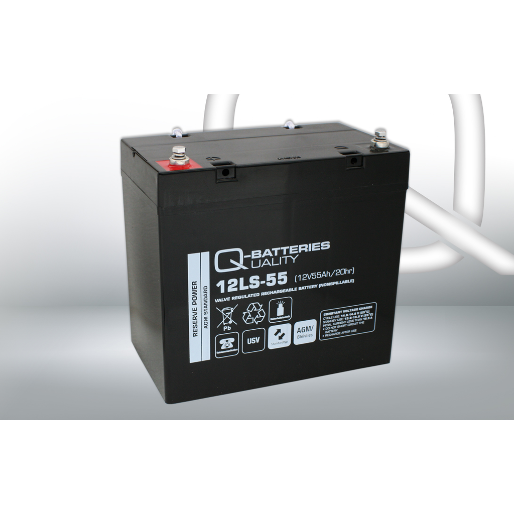 Compra Batería Qbatteries Agm Standard 12LS-55. AGM 12V - 55Ah ...