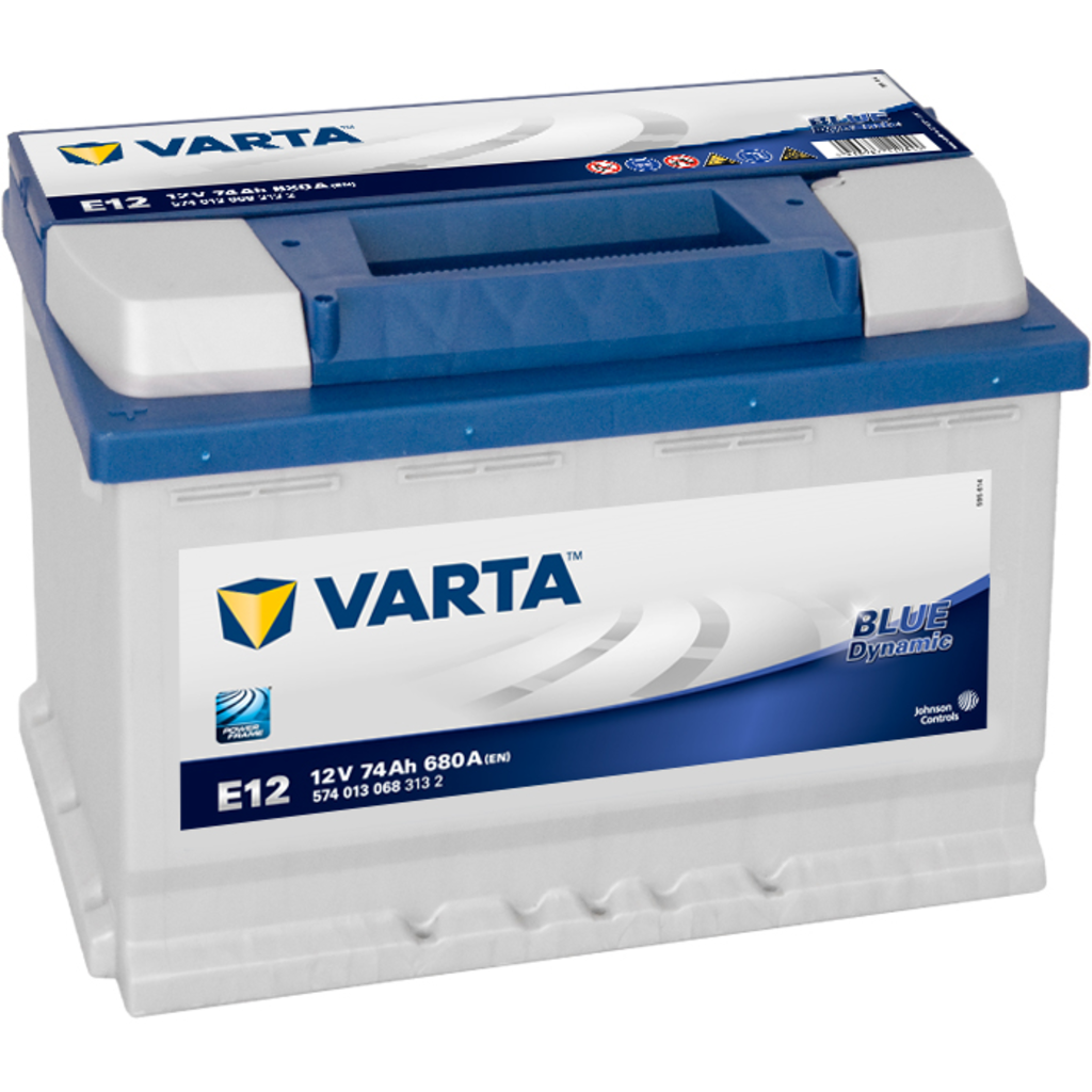 Batería de Coche/Vehículo Varta Blue Dynamic E12. 12V - 74Ah 74/680A ...