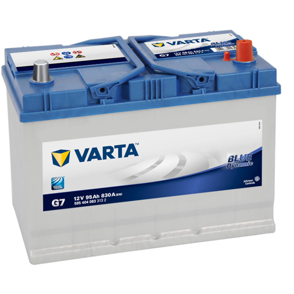 Batería de Coche/Vehículo Varta Blue Dynamic G7. 12V - 95Ah 95/830A (Caja D31) - Baterías Por Un ...