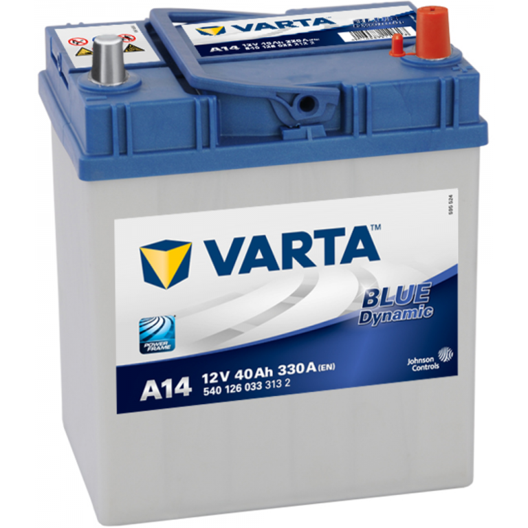 Batería de Coche/Vehículo Varta Blue Dynamic A14. 12V - 40Ah 40/330A ...