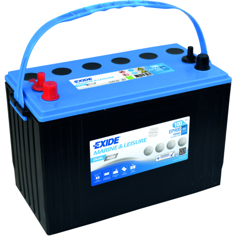 Batería Exide Marina Dual EP900. AGM 12V - 100Ah 100/720A (Caja M31 ...
